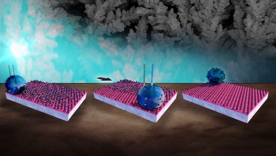 Ce nouveau matériau peut passer d'un état hydrophobe à un état ...